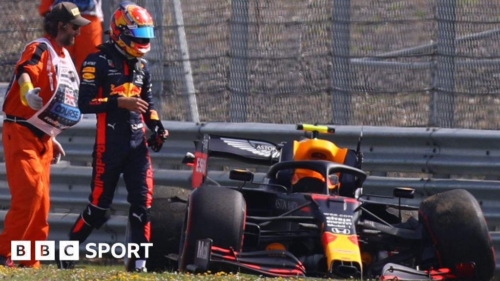 British Grand Prix: Alex Albon crashes as Lance Stroll tops second ...