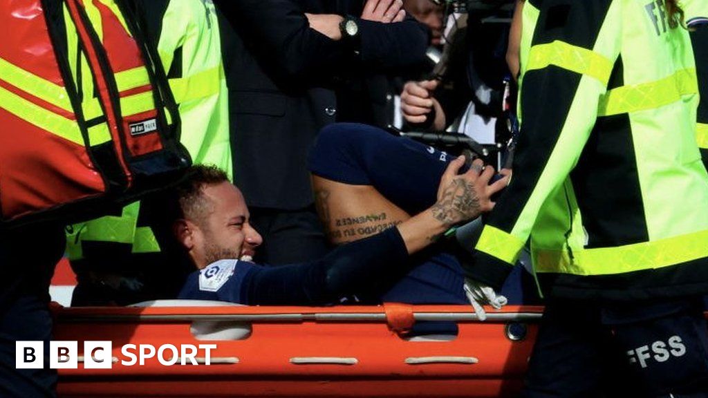 Neymar: Paris St-Germain say Brazil forward has suffered ankle ligament ...