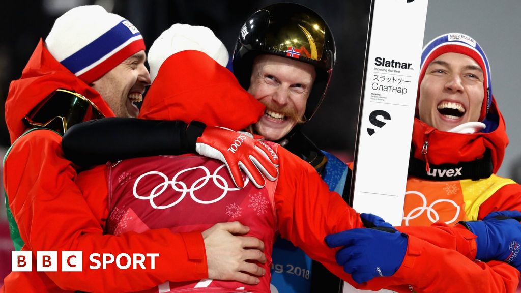 Winter Olympics: Norway win maiden ski jumping team gold - BBC Sport