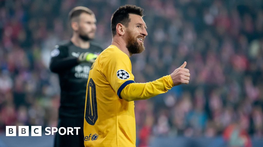 Slavia Prague 1-2 Barcelona: Lionel Messi breaks another record in ...