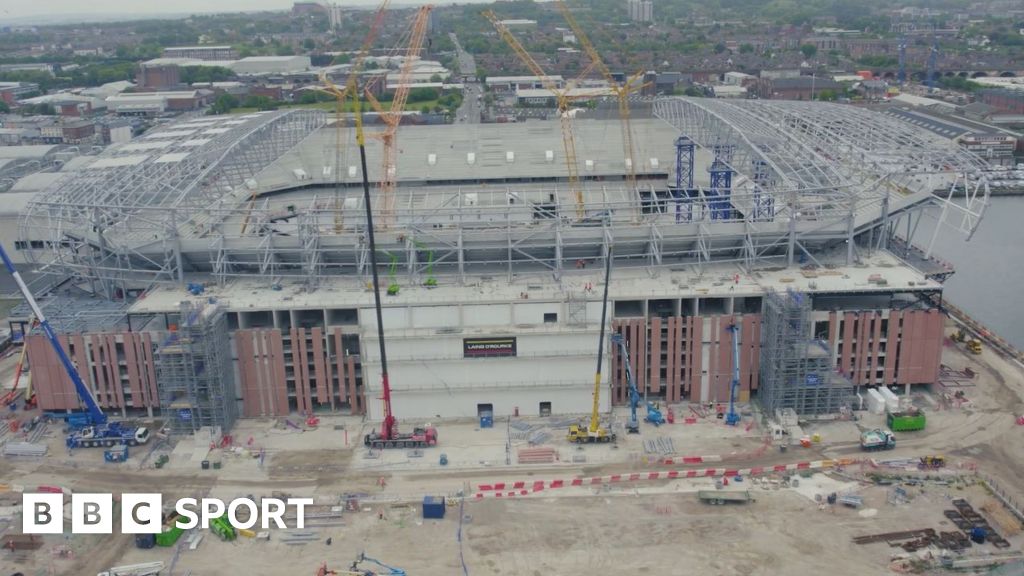 New stadium continues to take shape - BBC Sport