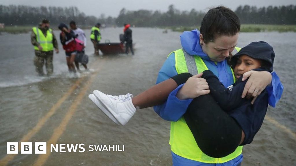Kimbunga Florence: Kimbunga hatari chatua North Carolina - BBC News Swahili