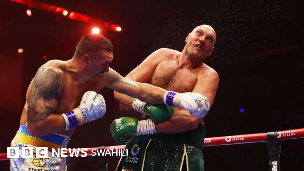 Usyk amshinda Fury na kuwa bingwa wa dunia - BBC News Swahili