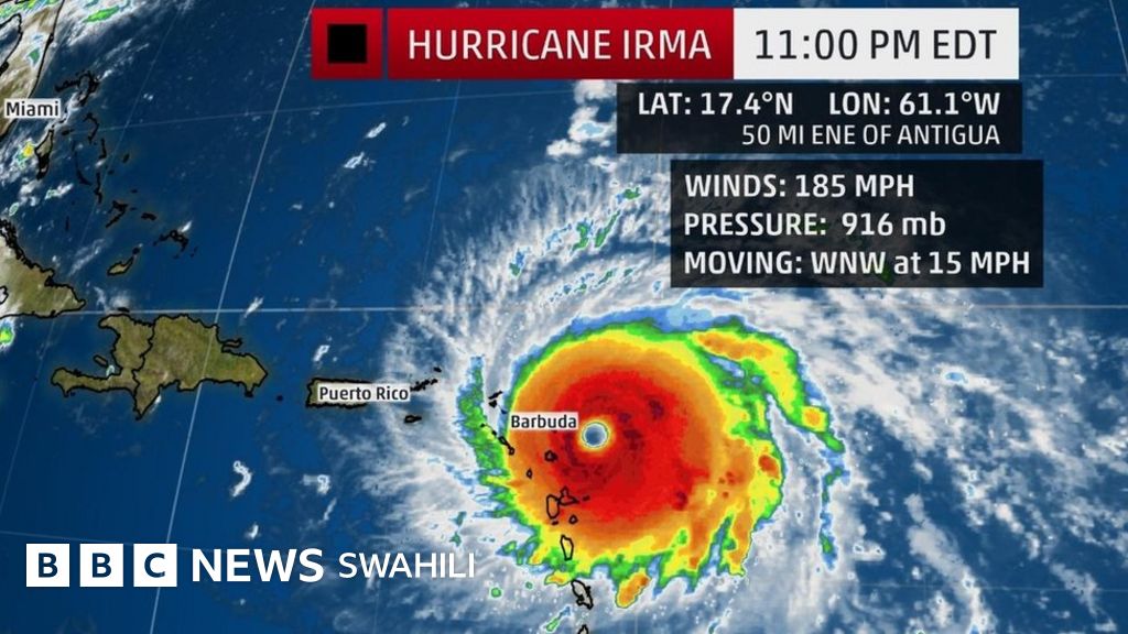 Irma, kimbunga kikali zaidi kuipiga Carribean - BBC News Swahili