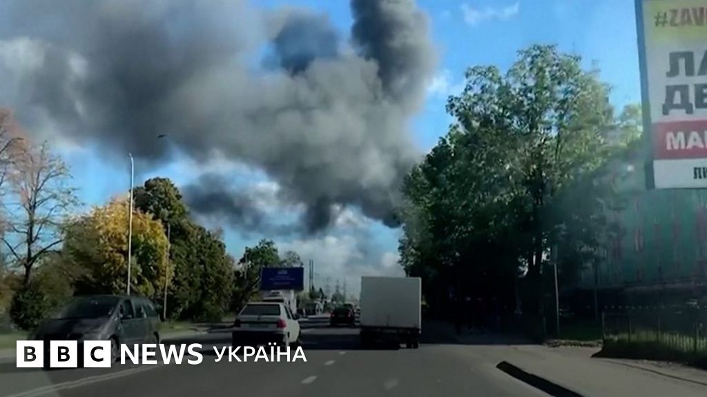 Масована ракетна атака по всій Україні Удари по Львову Дніпру Запоріжжю та Харкову Bbc News