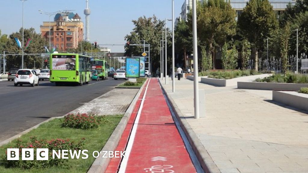 Тошкентда велосипед йўлаги пайдо бўлди - BBC News O'zbek
