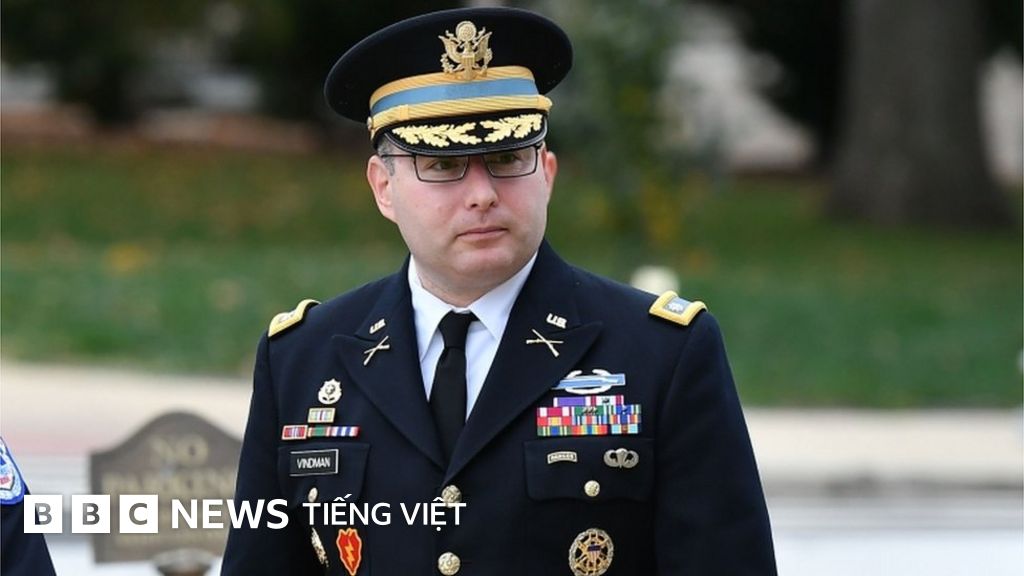 Luận tội Trump: Trung tá Mỹ khai là đã cảnh báo về cuộc gọi Ukraine ...