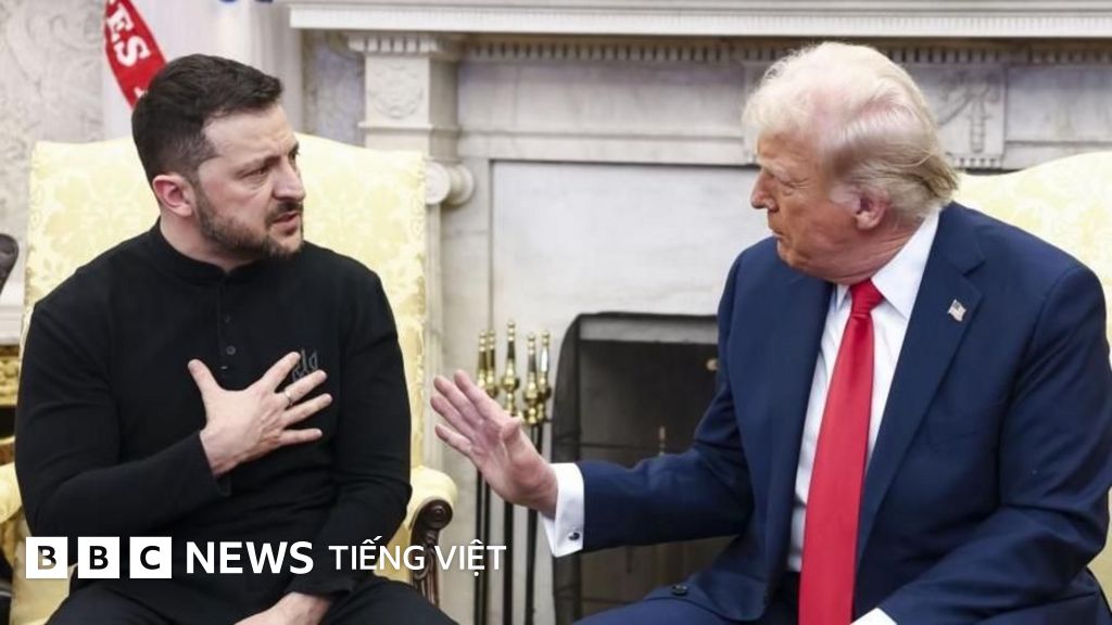 10 phút nảy lửa giữa Trump – Vance và Zelensky - BBC News Tiếng Việt