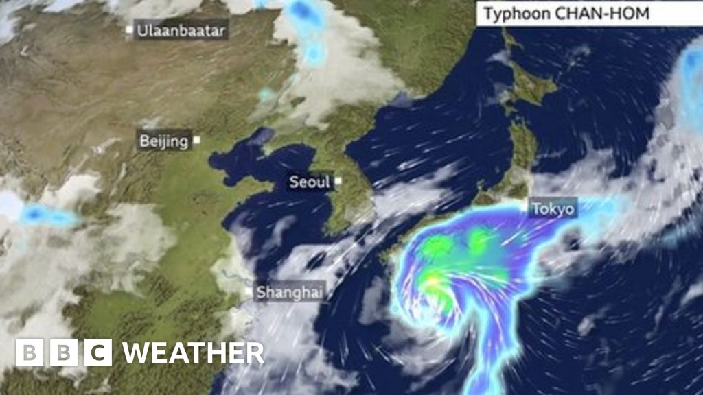Typhoon Chan-hom heads for Japan - BBC Weather