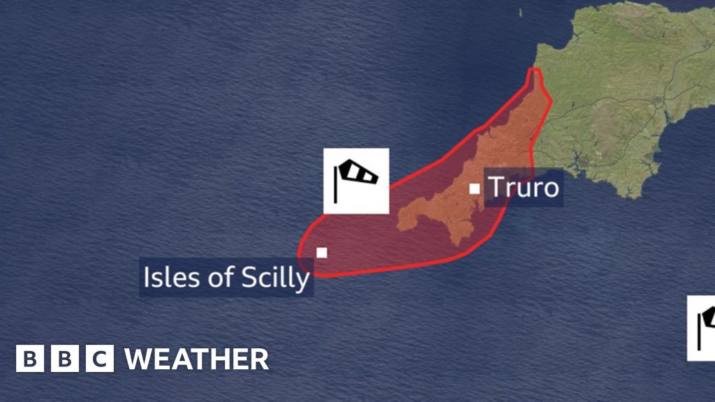 Red wind warning issued in south-west England - BBC Weather
