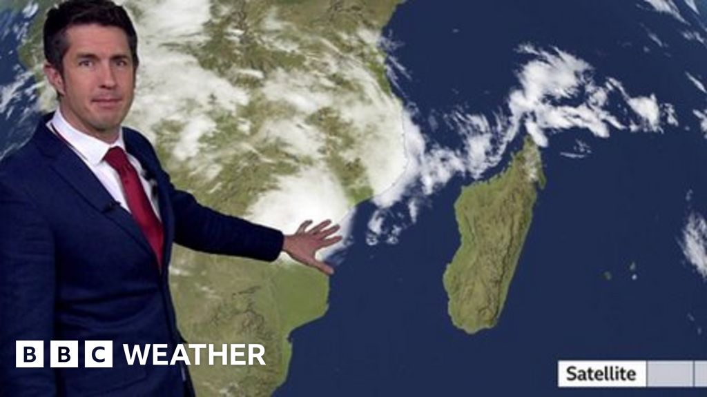 Tropical storm Chalane hits Mozambique - BBC Weather