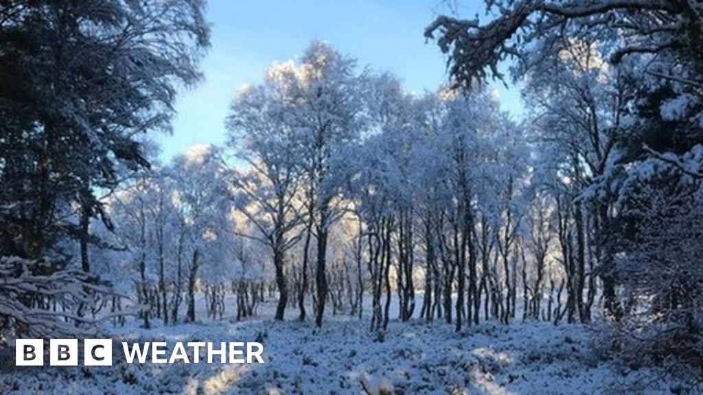 Winter wonderland as snow falls across the UK - BBC Weather