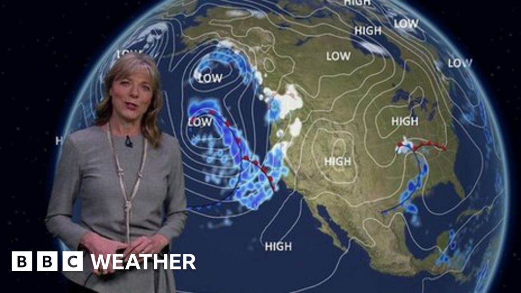 US west coast still battered by relentless storms - BBC Weather
