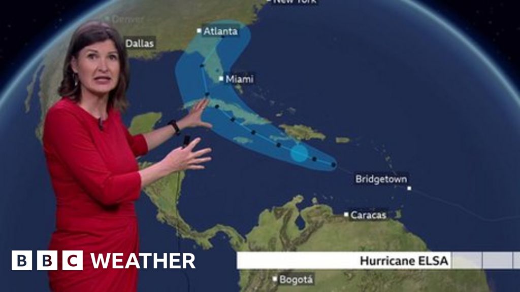 Hurricane Elsa heads to Haiti - BBC Weather