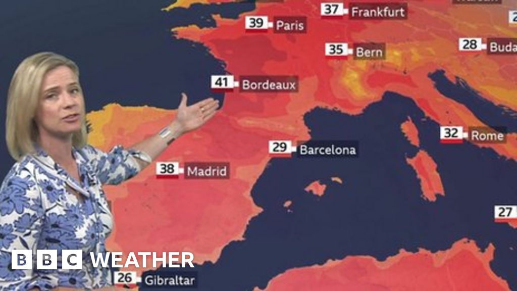 Record breaking June heat is hitting western Europe - BBC Weather