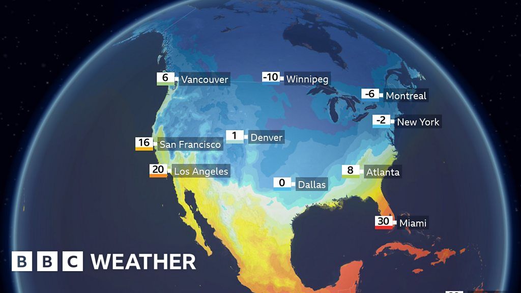USA deep freeze. How long will it last? - BBC Weather