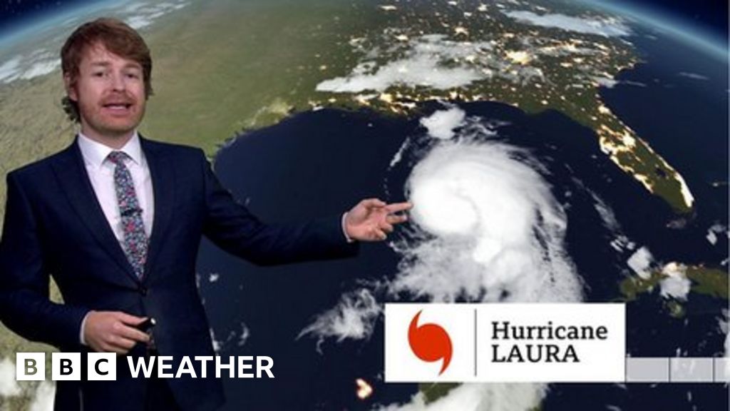 Hurricane Laura approaches Texas - BBC Weather