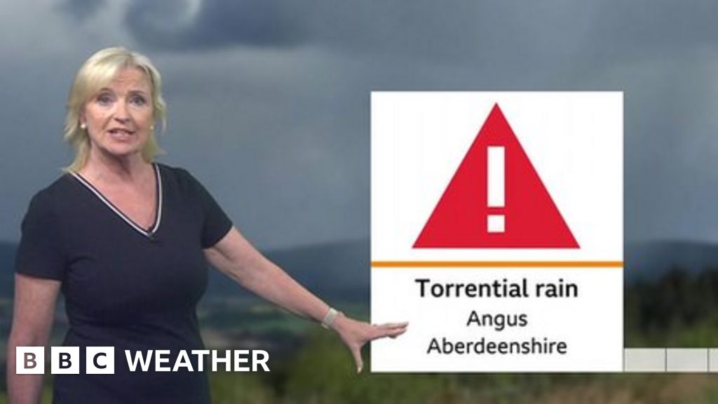 The Met Office issues a rare red warning for torrential rain - BBC Weather