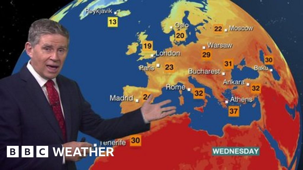 Thunderstorms on the way across Europe - BBC Weather