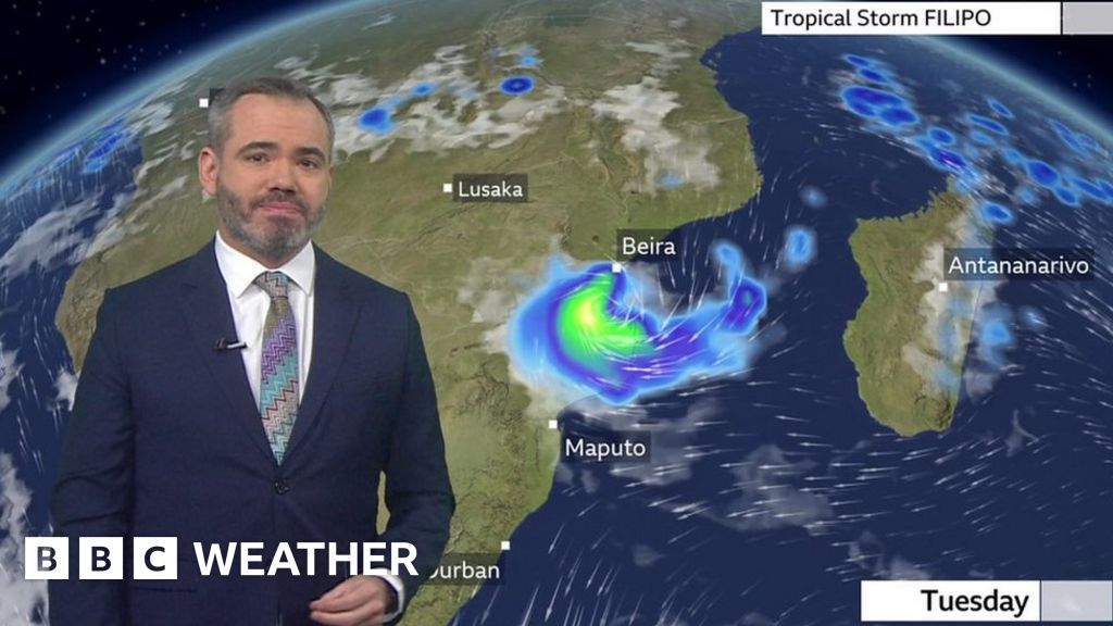 Mozambique prepares for impacts of Storm Filipo - BBC Weather
