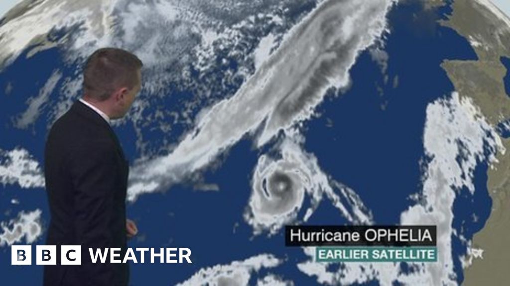 Hurricane Ophelia heads towards UK - BBC Weather