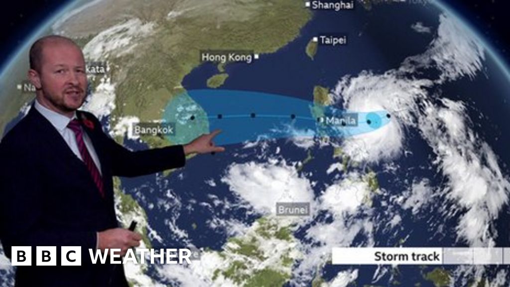 Typhoon Goni eyes the Philippines - BBC Weather