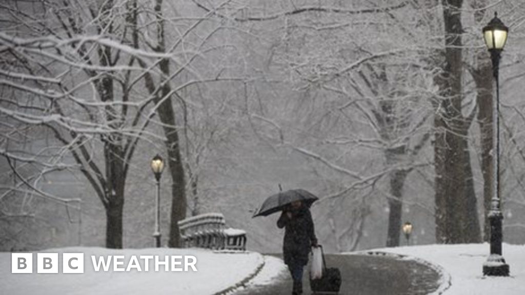 Winter Snowstorm Bears Down On Us Bbc Weather