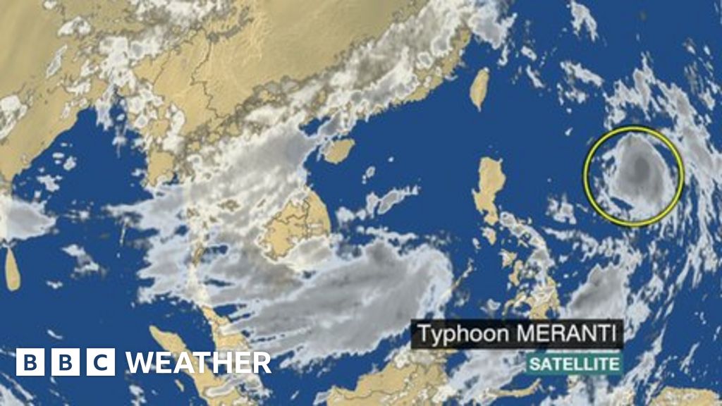 Typhoon Meranti moving towards Taiwan - BBC Weather
