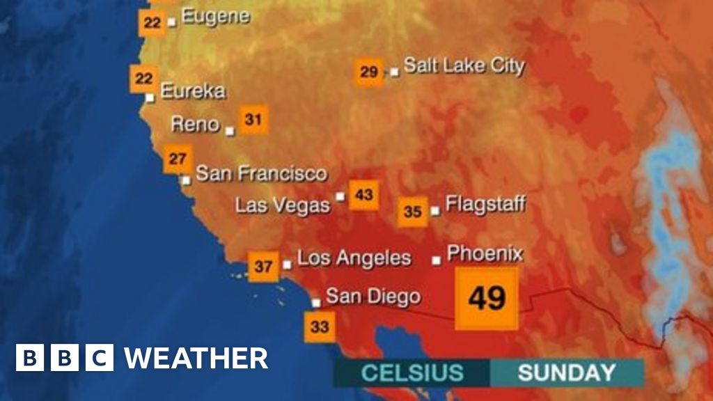 Extreme heat across USA & Europe - BBC Weather