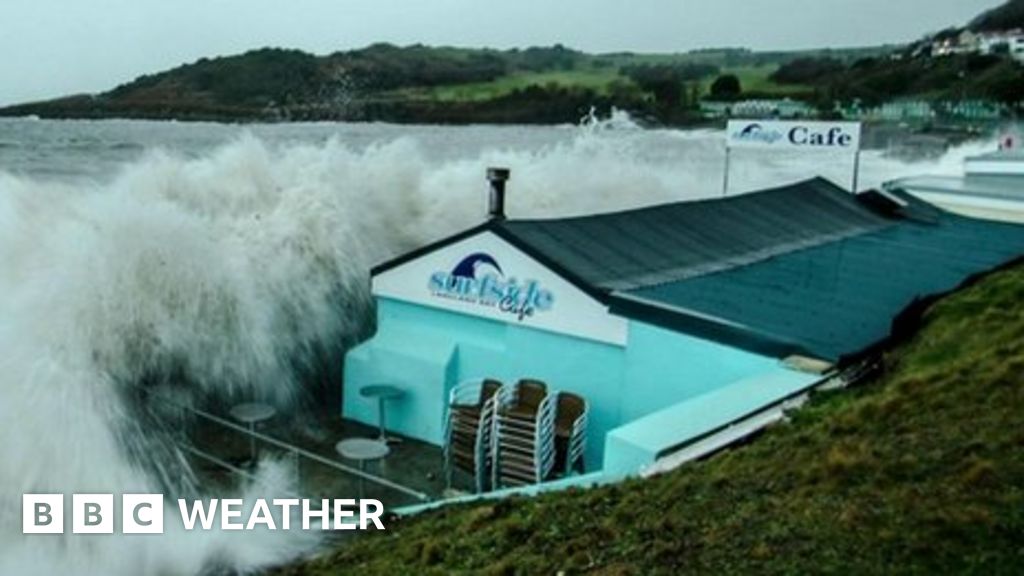 Storm Eunice batters northern Europe - BBC Weather
