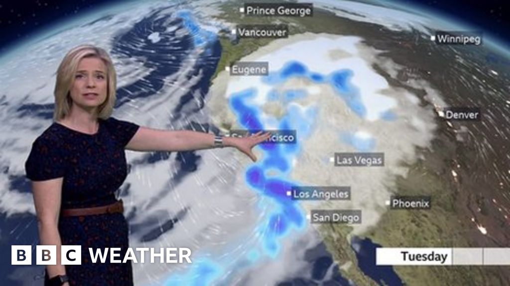 California prepares for further storms this week - BBC Weather