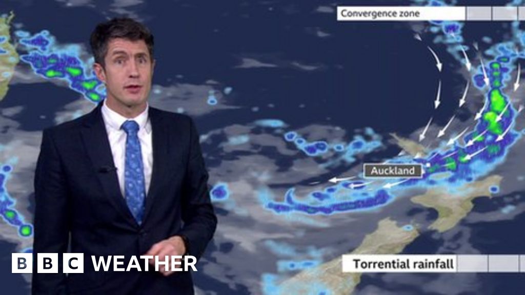 Auckland weather: Another month's rainfall in one day - BBC Weather