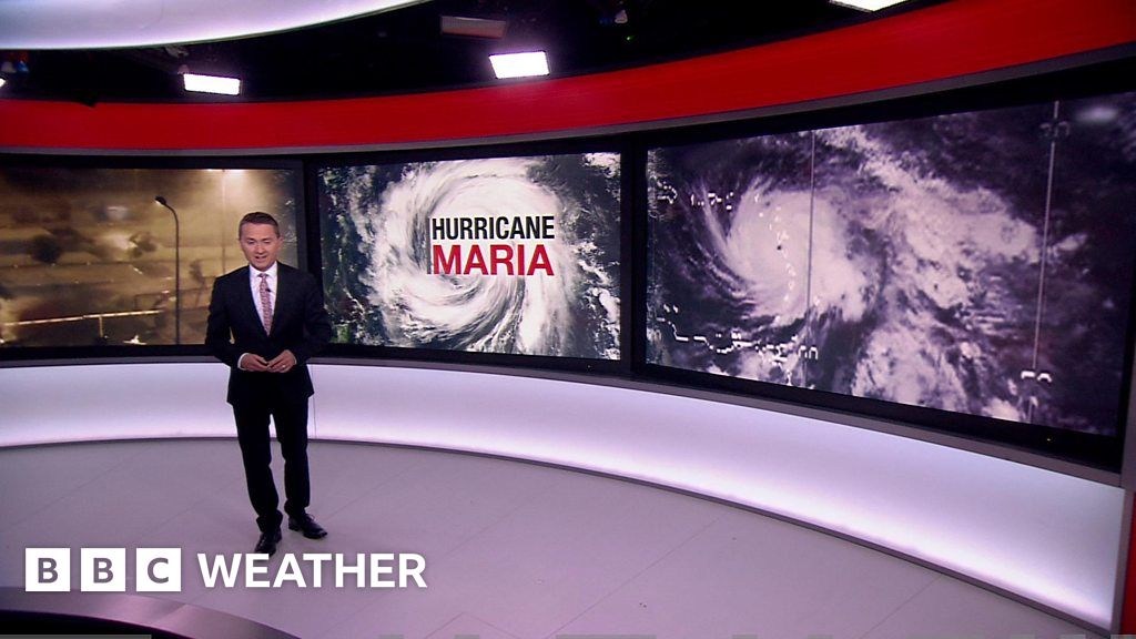 Hurricane Maria strengthens again - BBC Weather