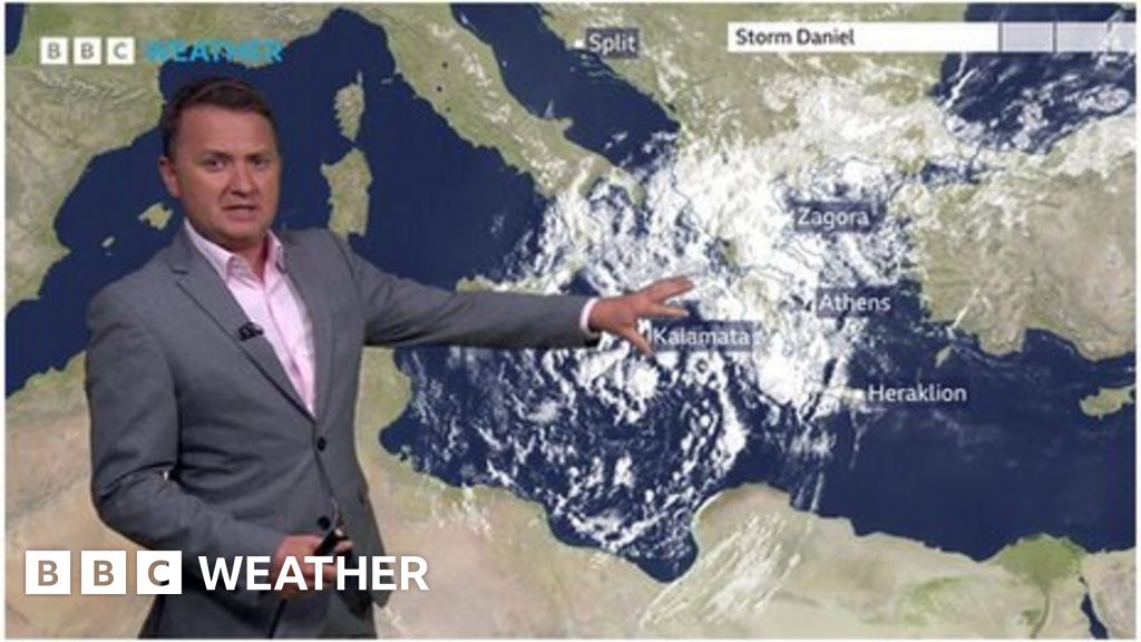 Storm Daniel lashes Greece - BBC Weather