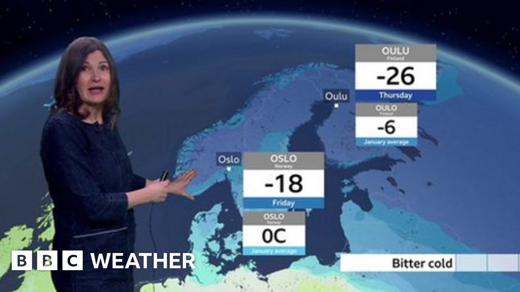Severe Cold Snap in Nordic States - BBC Weather