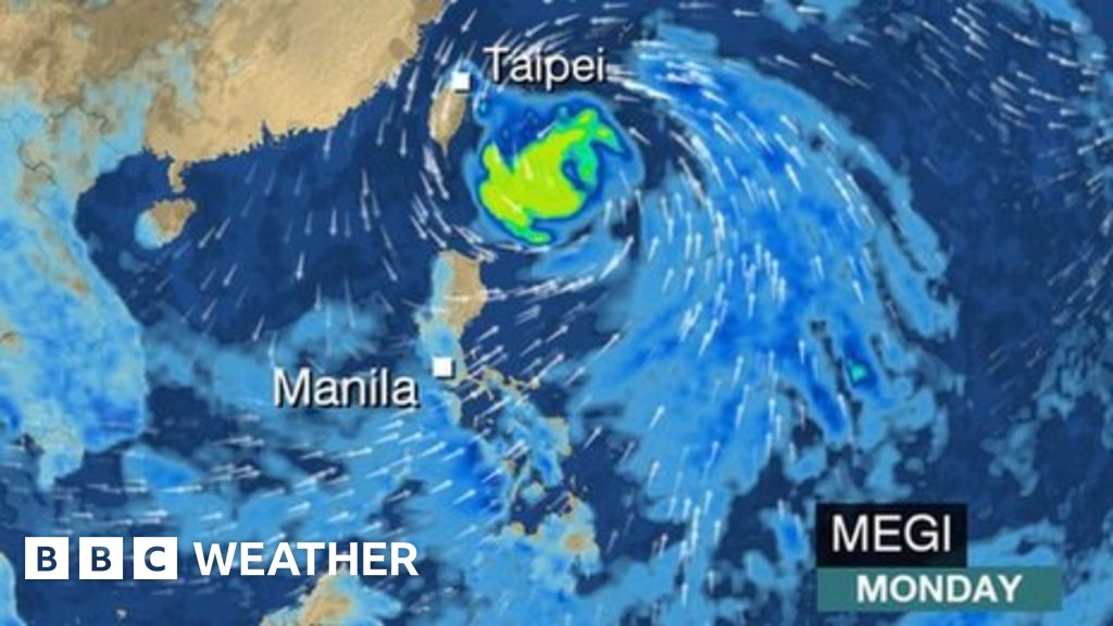 Tropical Storm Megi gathers strength in the Pacific - BBC Weather