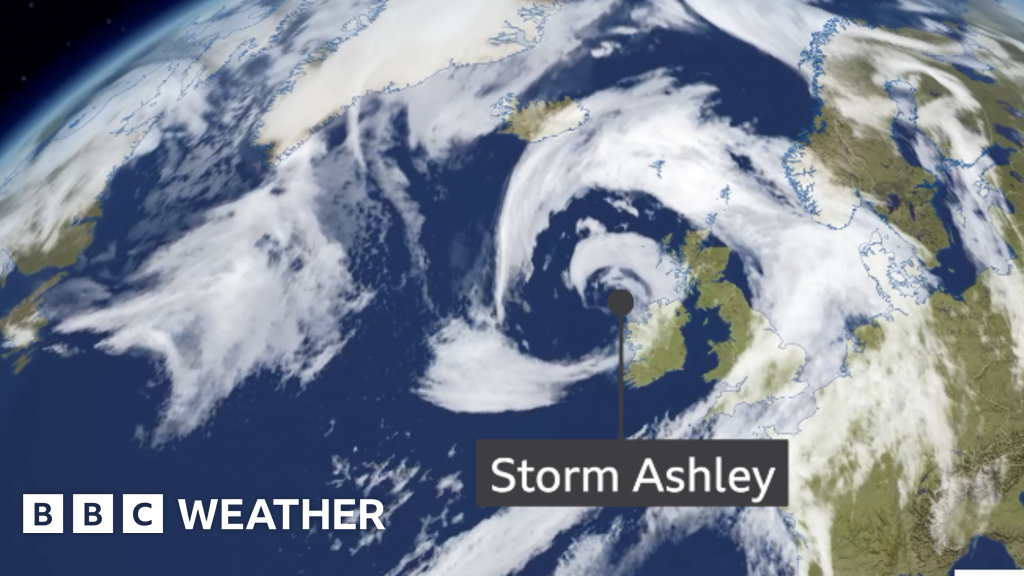 Watch: Storm Ashley becomes dangerous weather bomb with 80mph winds ...