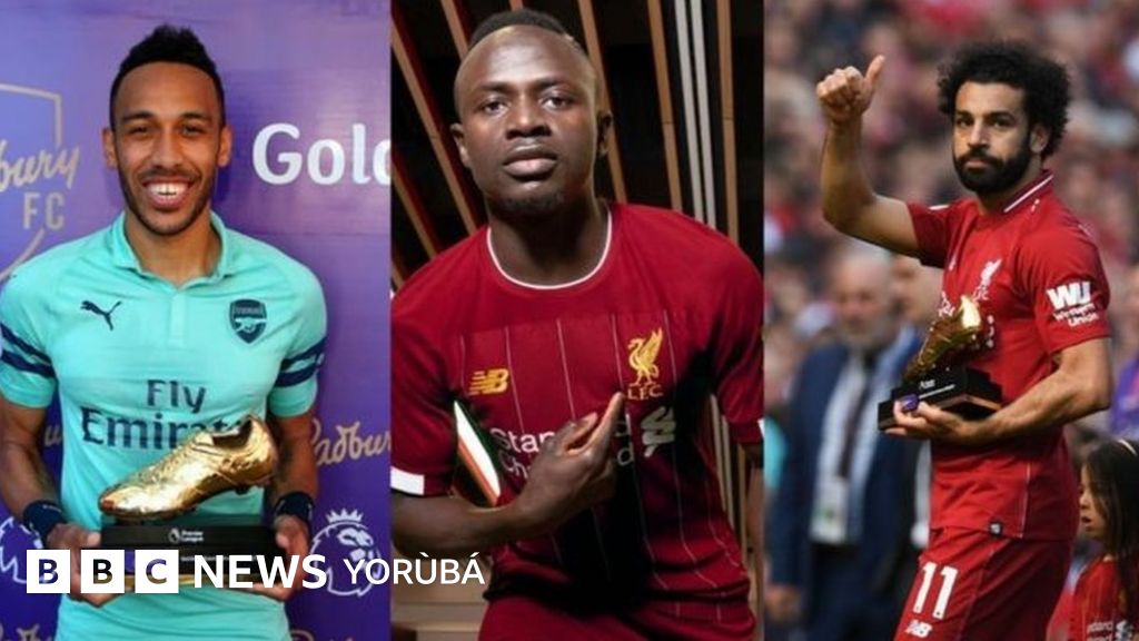 Premier League Top Scorer: Aubameyang, Mane àti Salah gba Golden boot ...