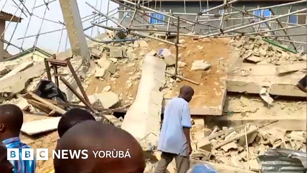 Yaba building collapse: Ilé alájà mẹ́ta dàwó ní Yaba nílùú Eko, àwọn ...