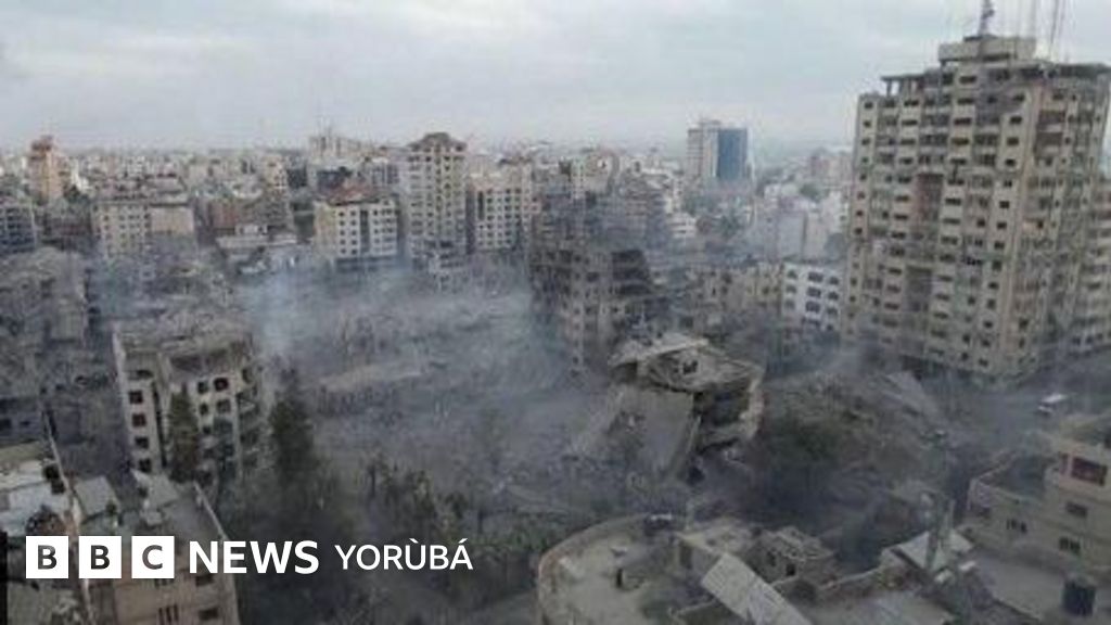 Wo fídíò bí ìkọlú Israel ti ṣe ba nǹkan jẹ́ ní Gaza - BBC News Yorùbá