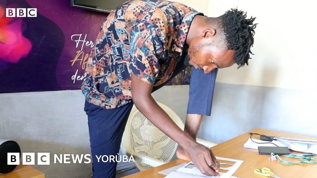 Mathew Akintunde one-handed artiste: Bí mo ṣe ń rí ẹsẹ̀ mi lò fi rọ́pò ...