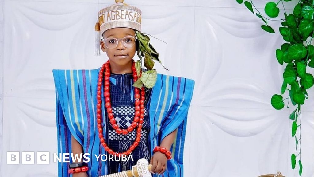 Adigun Olowe: Ọmọ ọdún márùn-ún, Adigun Olowe jẹ oyè nílùú Eko - BBC ...