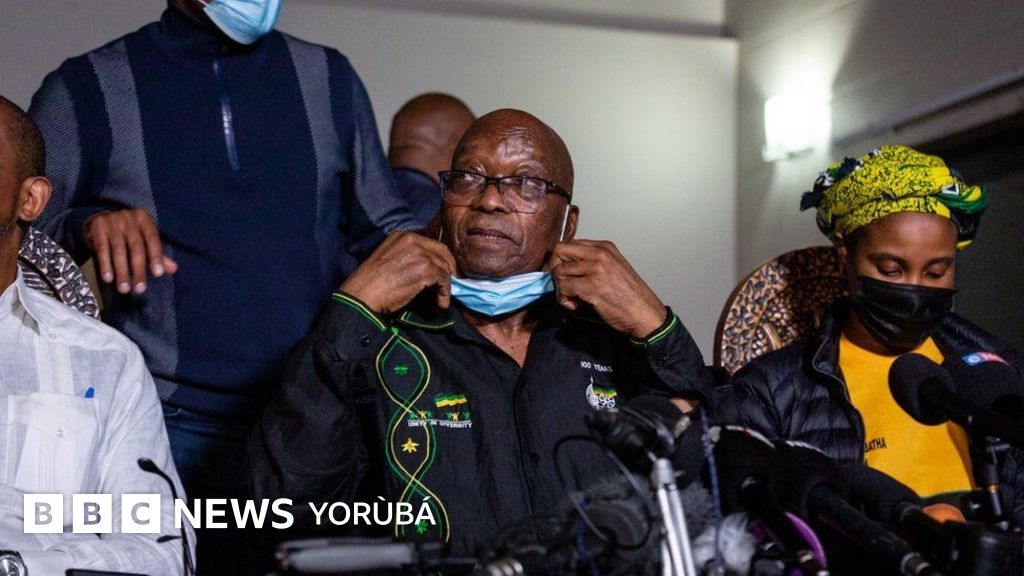 Jacob Zuma: Wo bí Ààrẹ tẹ́lẹ̀rí yìí ṣe jọ̀wọ́ ara fún àwọn Ọlọ́pàá láti ...