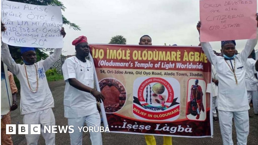Ibadan Traditional worshippers: Àwọn ẹlẹ́sìn ìbílẹ̀ ń bèèrè ọludé ...