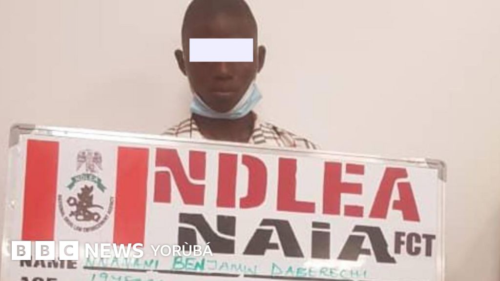 Ọwọ́ tẹ ọmọ ọdún 19 tó ń gbé òògùn olóró lọ sí òkè òkun- NDLEA - BBC ...