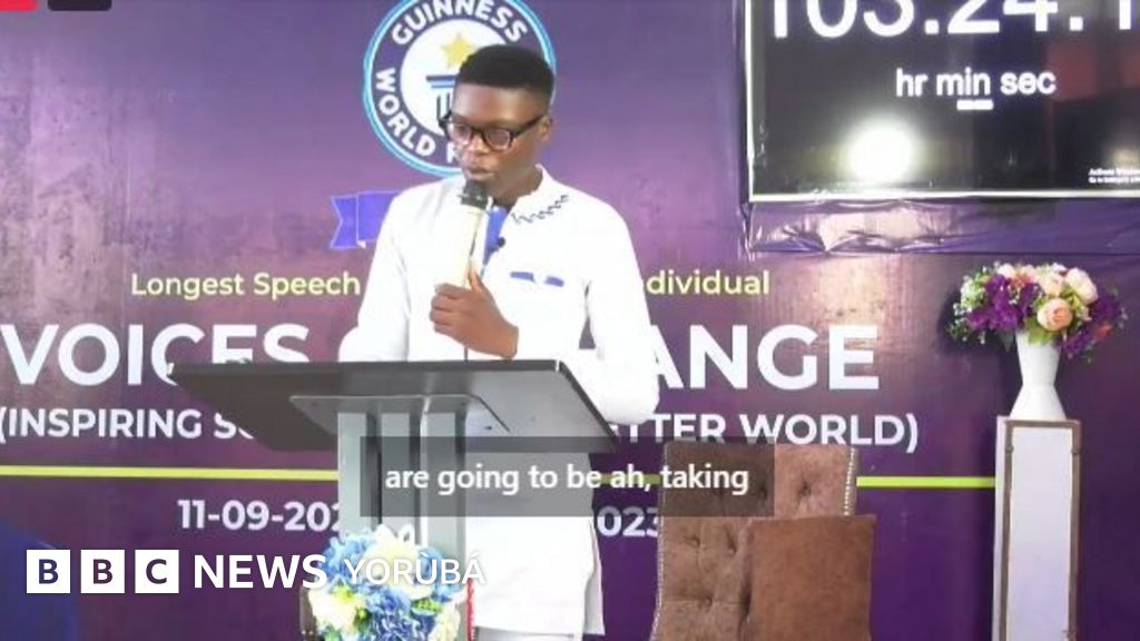 Wákàtí diẹ ló kù tí Christopher Olusa, akẹ́kọ̀ọ́ tó n gbìyànju GWR ...