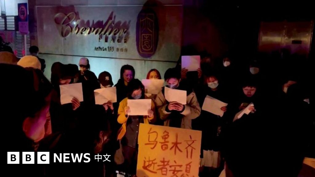 上海民众走上街头集会，中国严苛防疫政策再遭抗议 - BBC News 中文