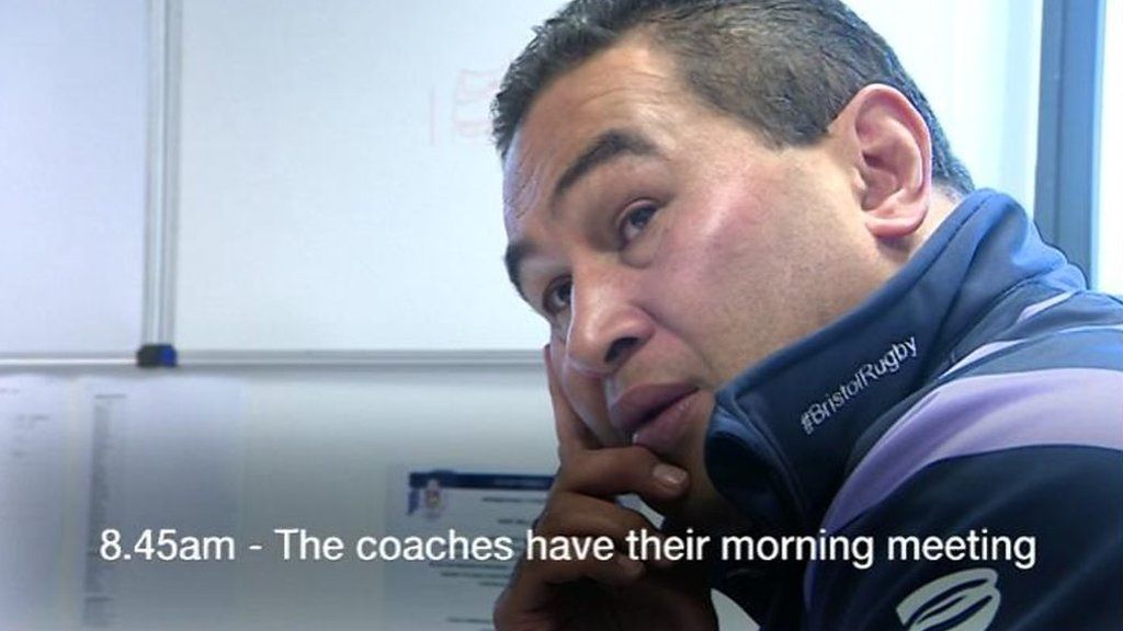 Handshakes and tactics: A day with Bristol's Pat Lam - BBC Sport