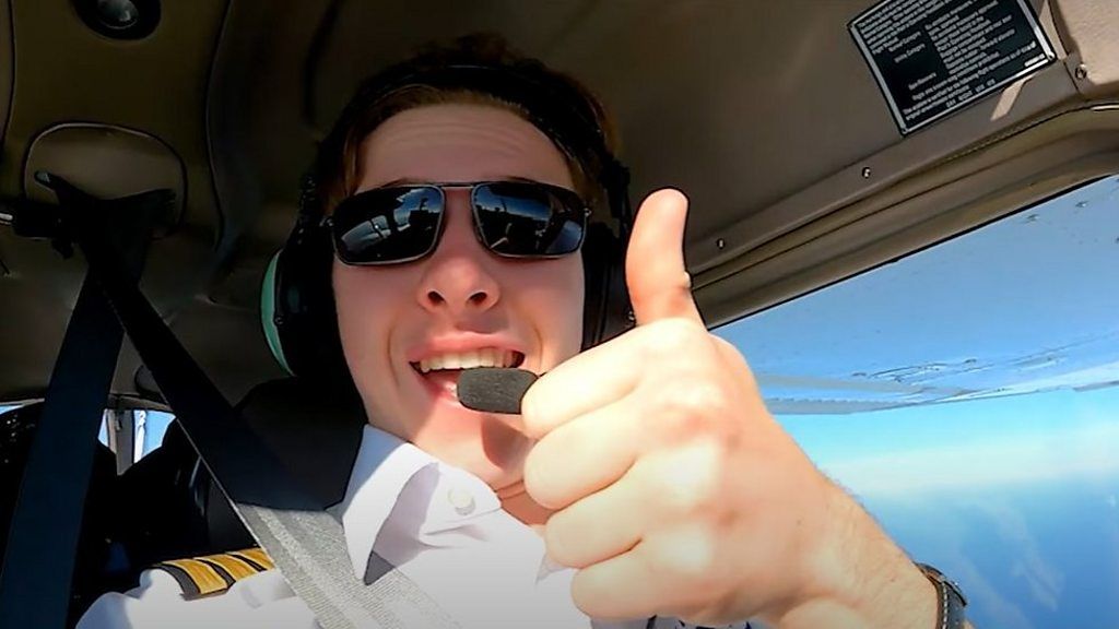 Meet teenager Travis who is flying around the world solo - BBC Newsround