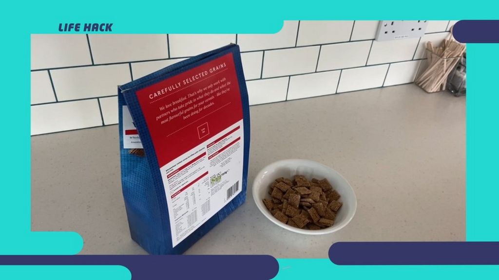 Life hack: How to close a cereal box - BBC Newsround